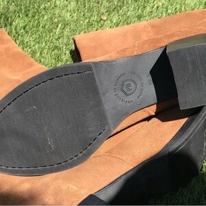 Poppy Barley | Shoes | Poppy Barley Taupe Heeled Boots | Poshmark
